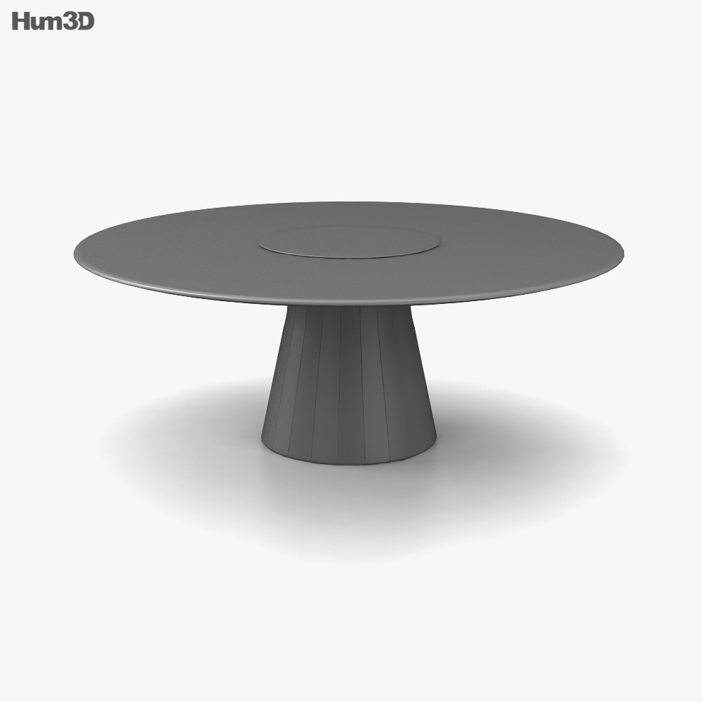 Andreu World Reverse Wood table 3D model - Download Table on 3DModels.org