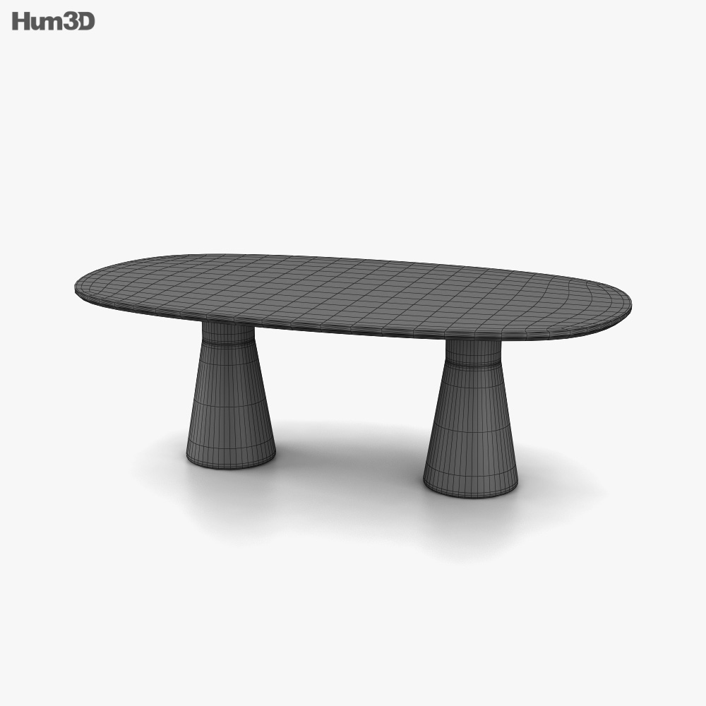 Andreu World Reverse Conference table 3D model - Download Table on ...