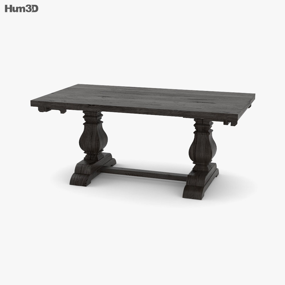 Arhaus Kensington Table 3D model - Download Table on 3DModels.org