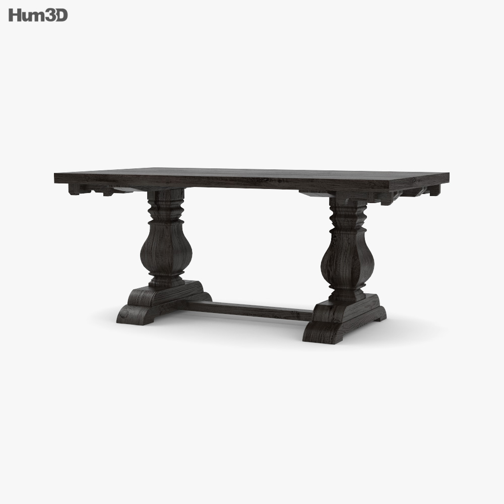 Arhaus Kensington Table 3D model - Download Table on 3DModels.org