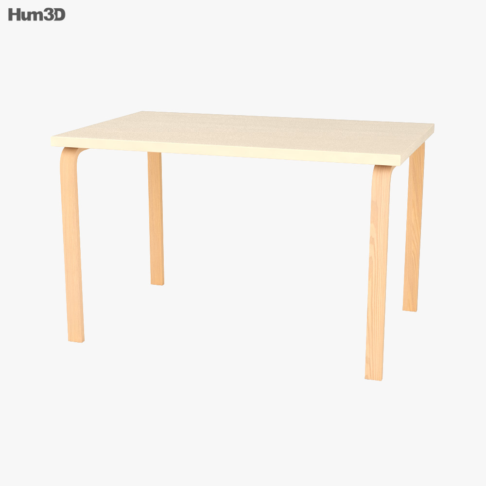 Artek Aalto 81B Table 3D model - Download Table on 3DModels.org