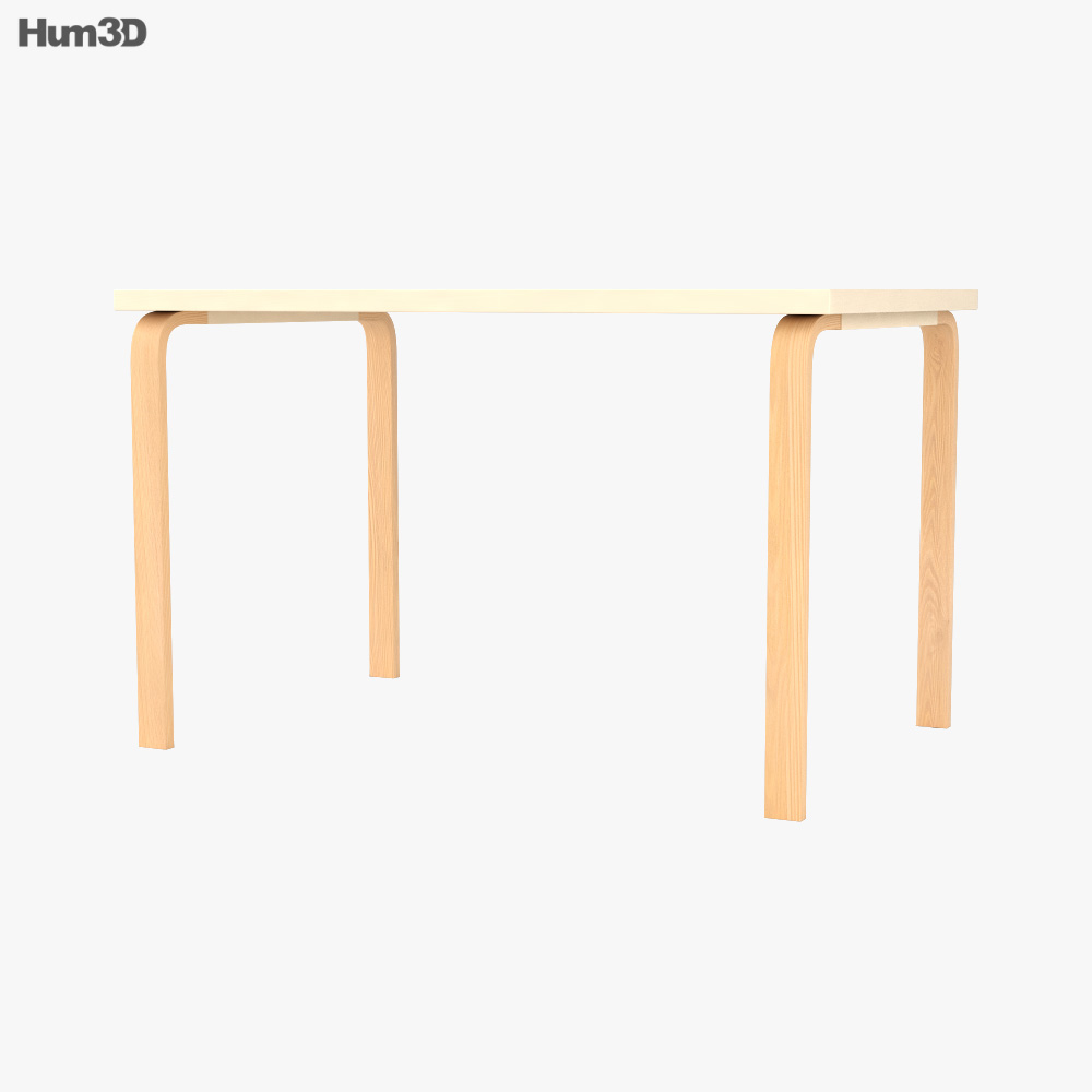 Artek Aalto 81B Table 3D model - Download Table on 3DModels.org