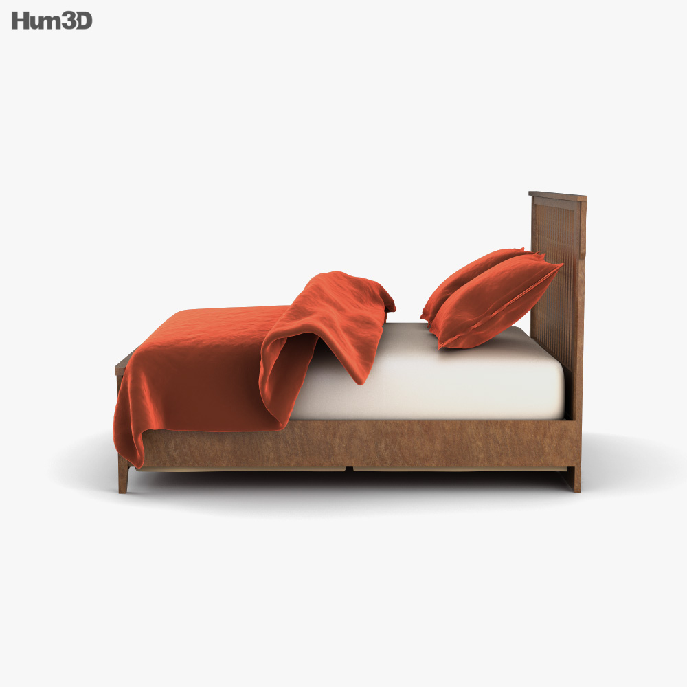 Ashley Colter Queen Panel bed 3D model - Download Bed on 3DModels.org