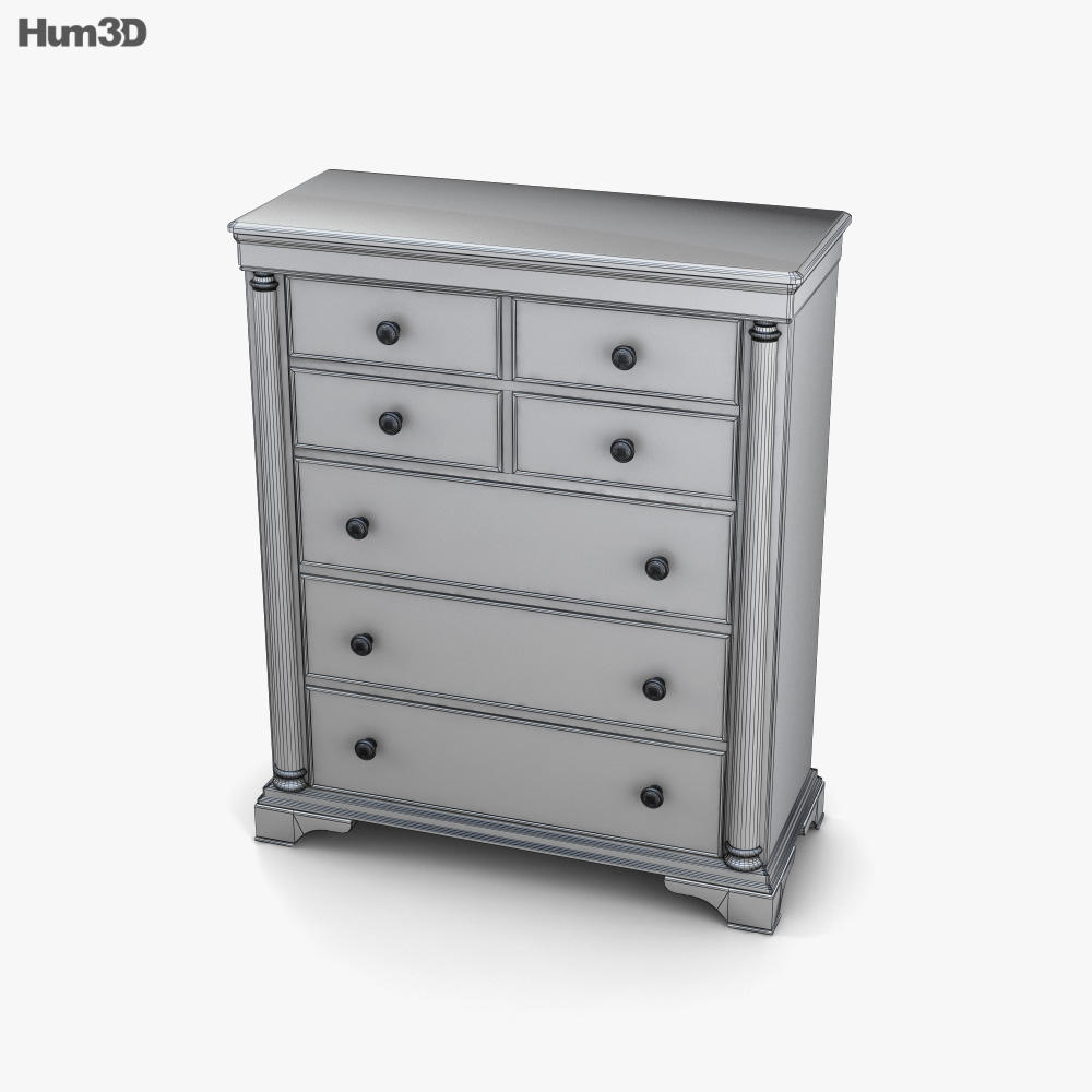 Ashley Leighton Chest of Drawers 3D model - Download Chest of drawers ...