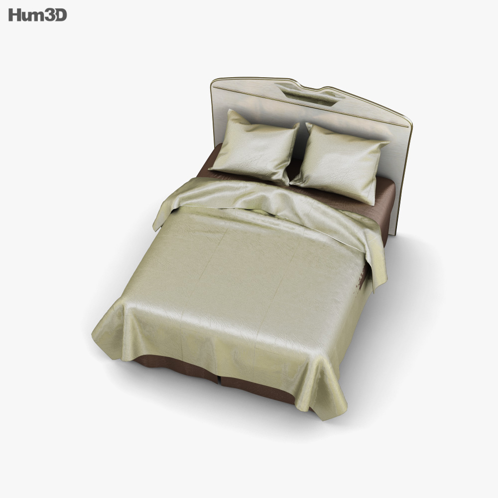 Ashley Havianna Panel bed 3D model - Download Bed on 3DModels.org