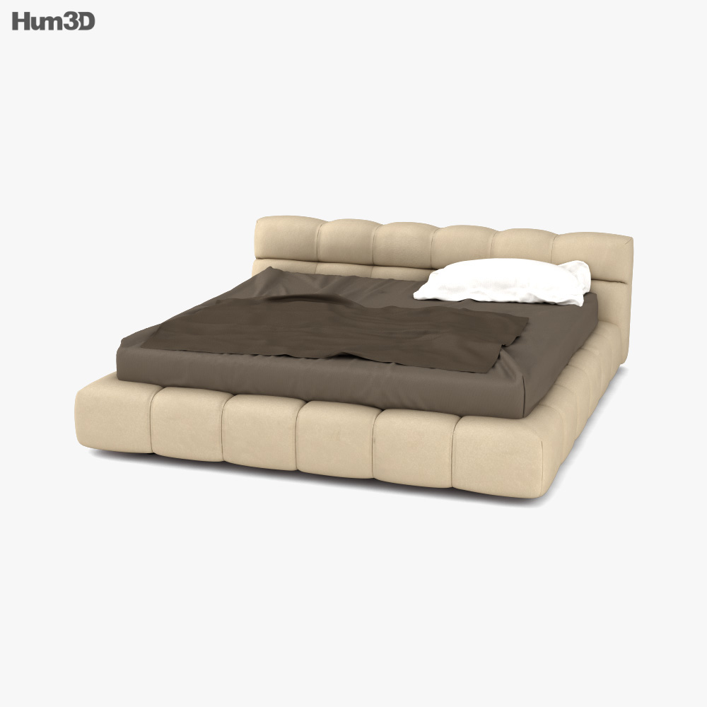 B and B Tufty Bed 3D model - Download Bed on 3DModels.org