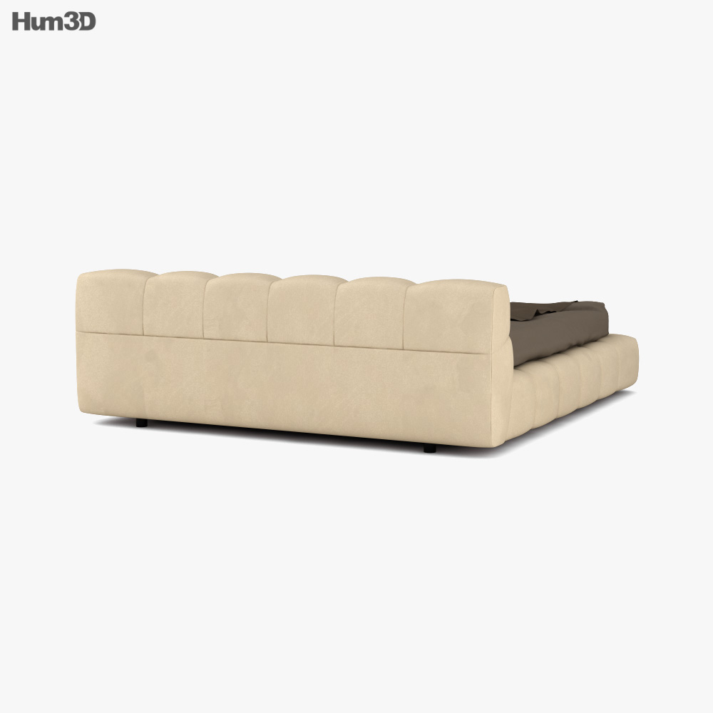 B and B Tufty Bed 3D model - Download Bed on 3DModels.org