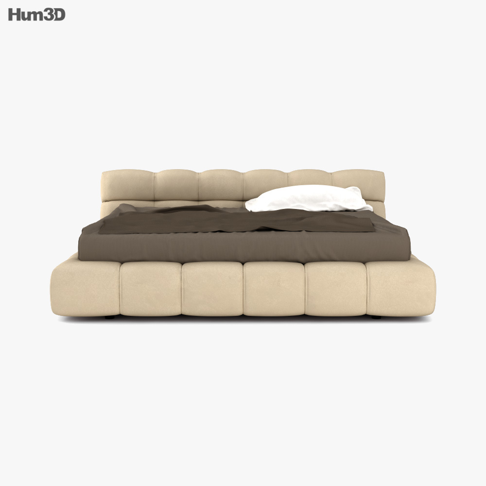 B and B Tufty Bed 3D model - Download Bed on 3DModels.org