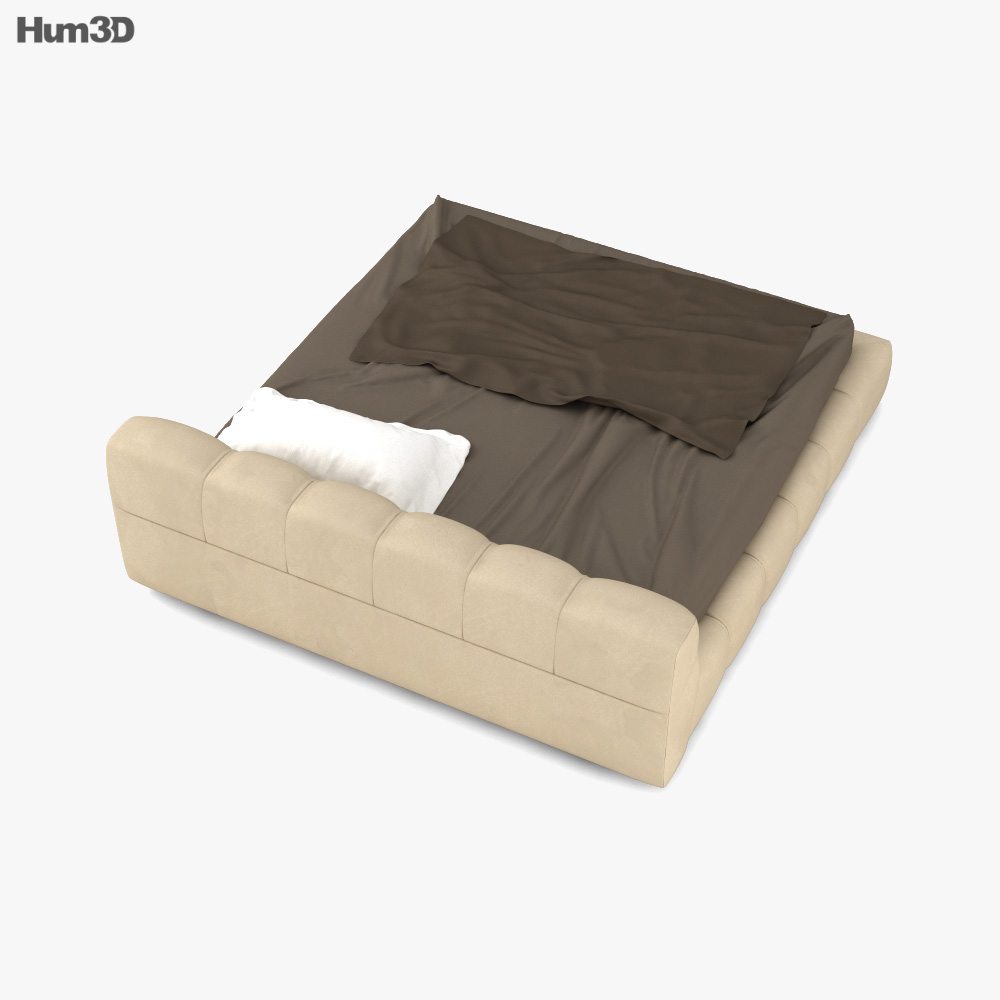 B and B Tufty Bed 3D model - Download Bed on 3DModels.org