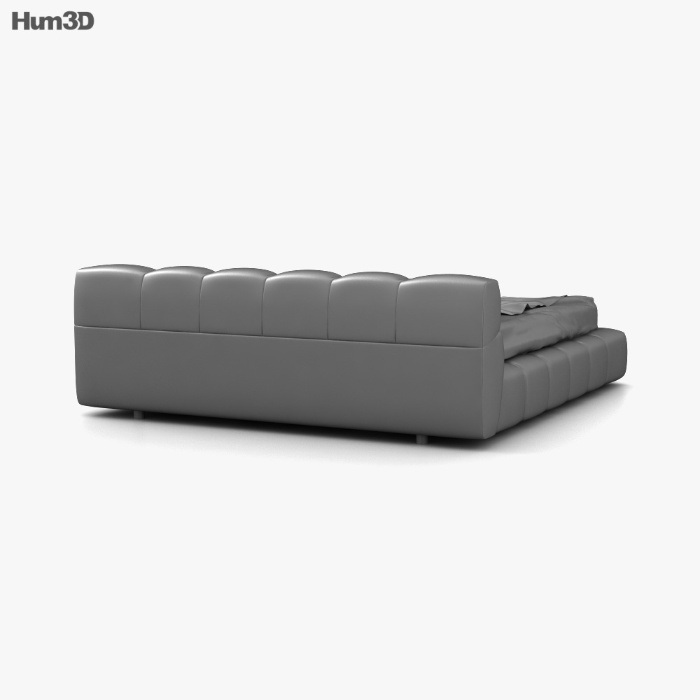 B and B Tufty Bed 3D model - Download Bed on 3DModels.org