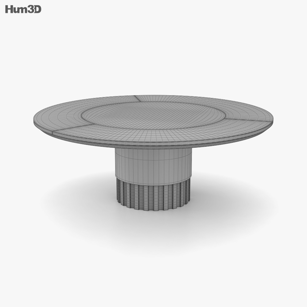 Baker Agora Round table 3D model - Download Table on 3DModels.org