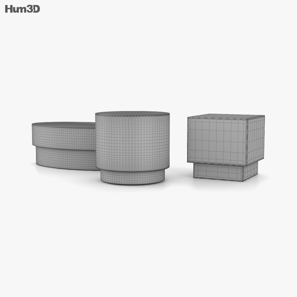 Baxter Loren Tables 3D model - Download Table on 3DModels.org