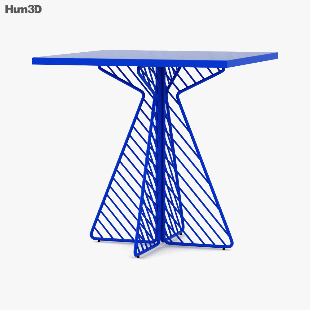 Bend Goods Cafe Square Table 3D model - Download Table on 3DModels.org