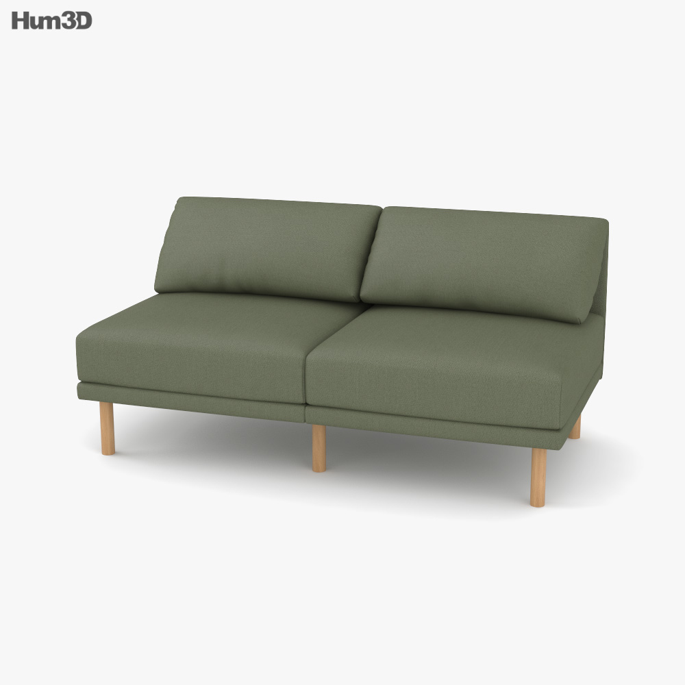 Burrow Range Two Piece Sofa 3D model - Download Sofa on 3DModels.org