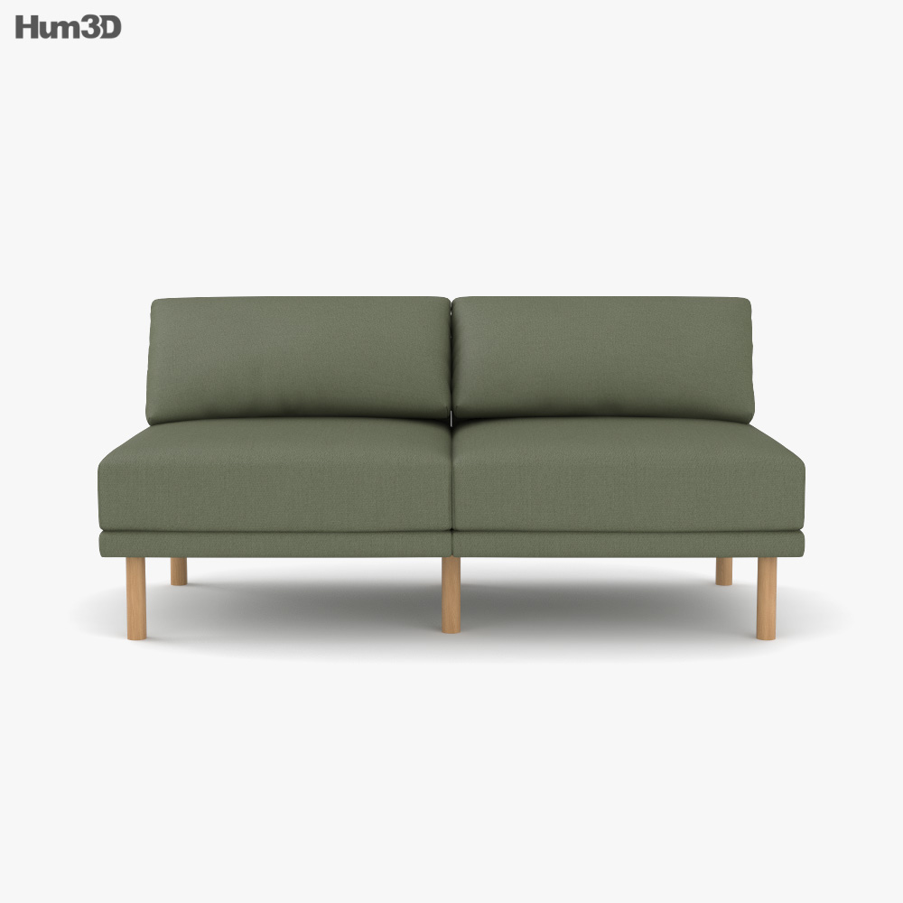 Burrow Range Two Piece Sofa 3D model - Download Sofa on 3DModels.org