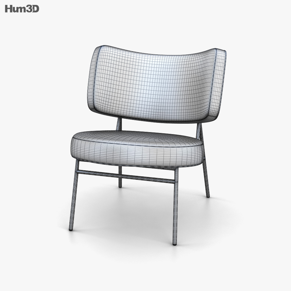 Sillón Lounge Calligaris Coco con Tapizado Rosa Modelo 3D - Descargar ...