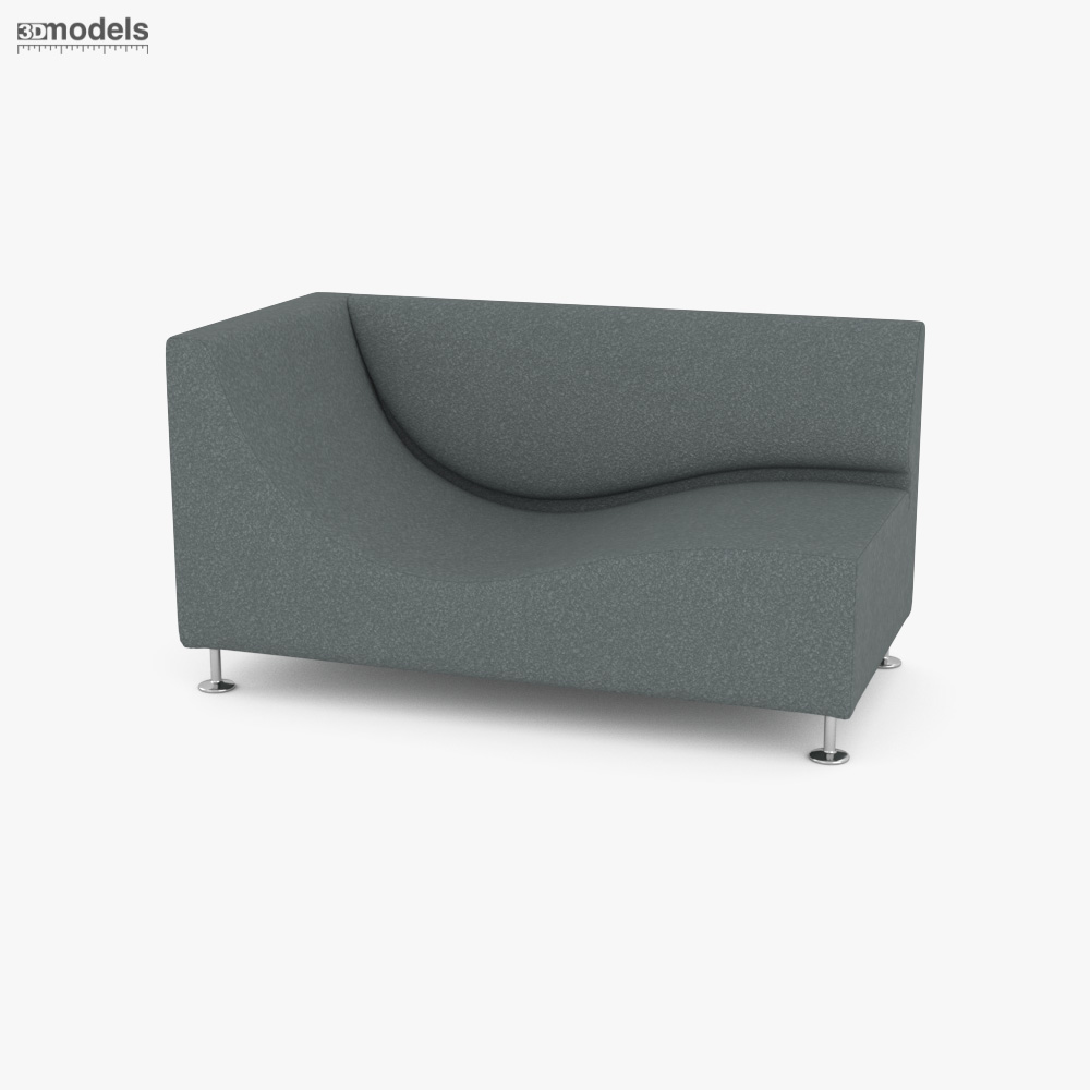 Cappellini Three Sofa de Luxe by Jasper Morrison 3D model - Download ...