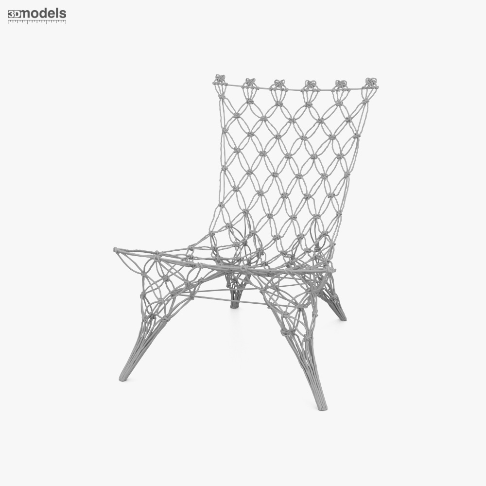 Cappellini Knotted Chair by Marcel Wanders 3D model - Download Chair on ...