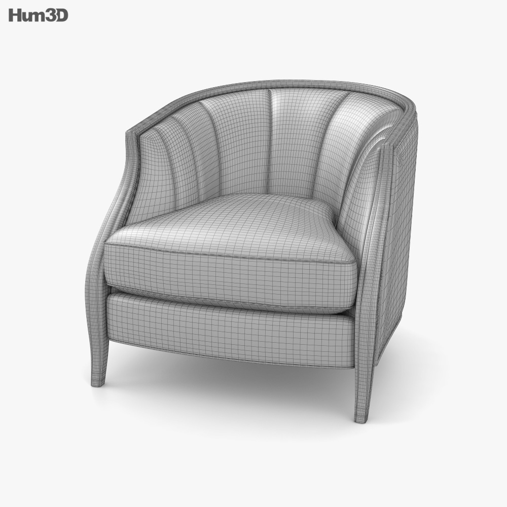 Caracole Adela Armchair 3D model - Download Armchair on 3DModels.org