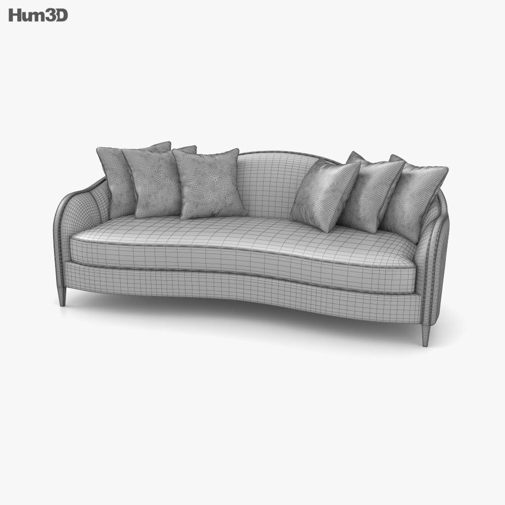 Caracole Adela Sofa 3D model - Download Sofa on 3DModels.org