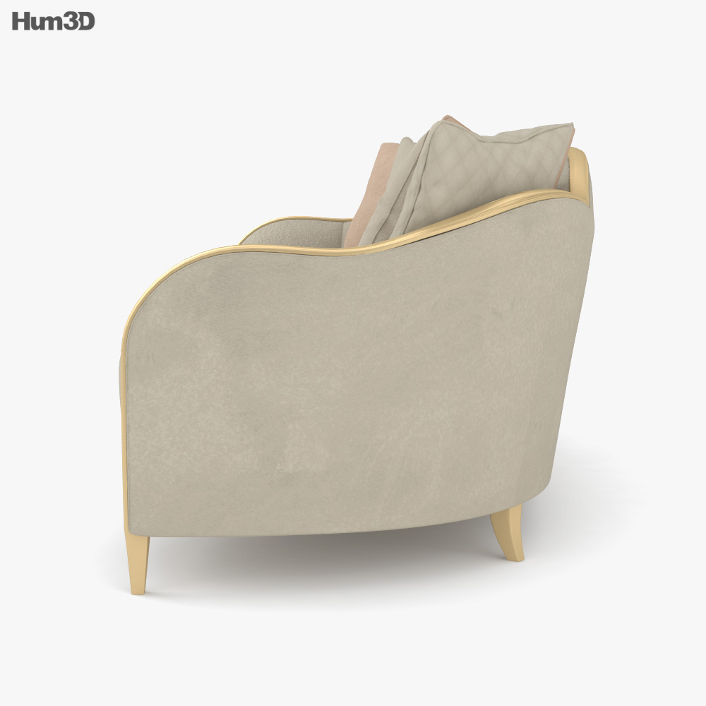 Caracole Adela Sofa 3D model - Download Sofa on 3DModels.org