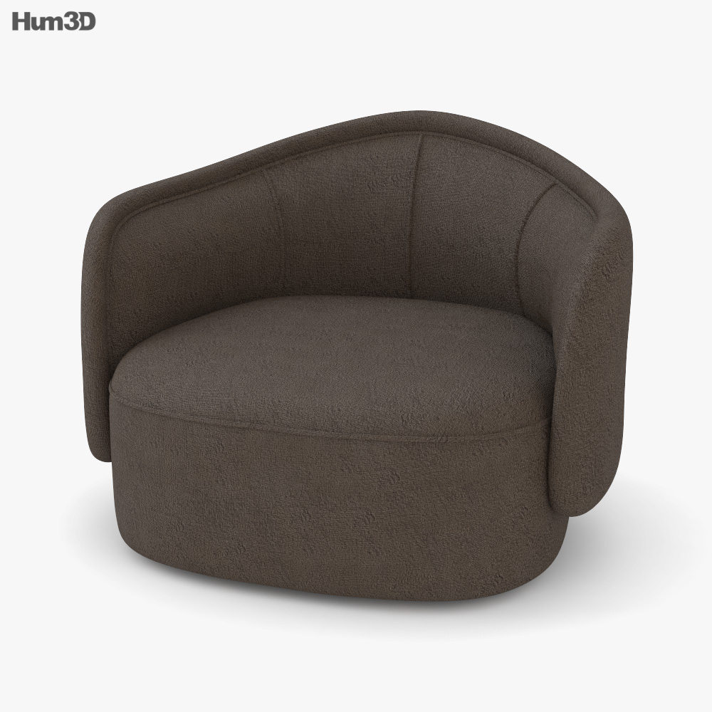 Collection Particuliere Pia Armchair 3D model - Download Armchair on ...