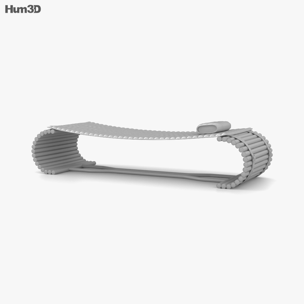 DeSede DS 1000 Bench 3D model - Download Bench on 3DModels.org