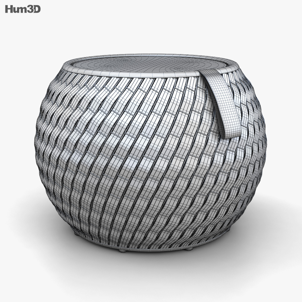 Dedon Dala Side table 3D model - Download Table on 3DModels.org