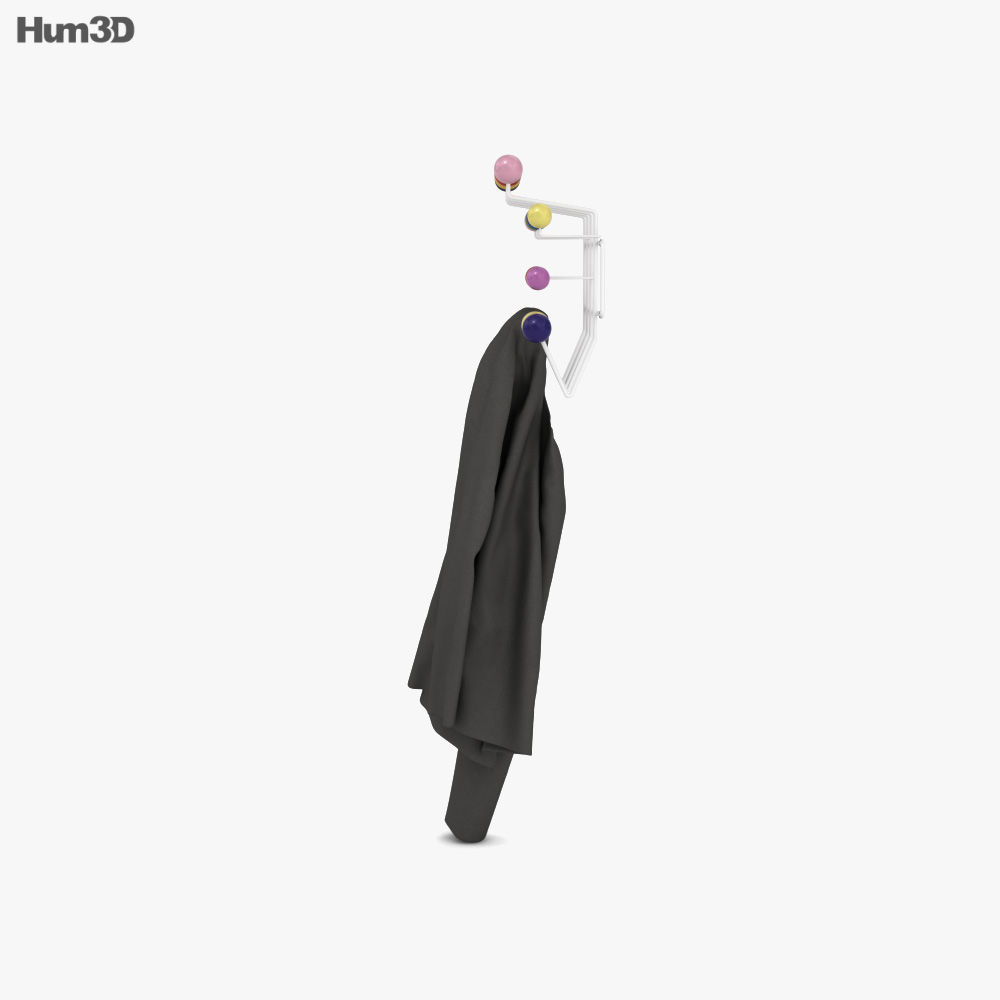 Eames Hang It Hanger 3D model - Download Wardrobe on 3DModels.org
