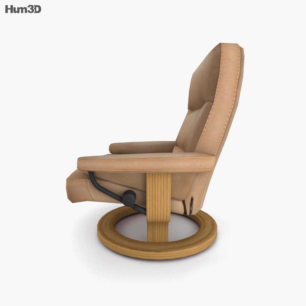 Ekornes Pacific Chair 3D model - Download Armchair on 3DModels.org