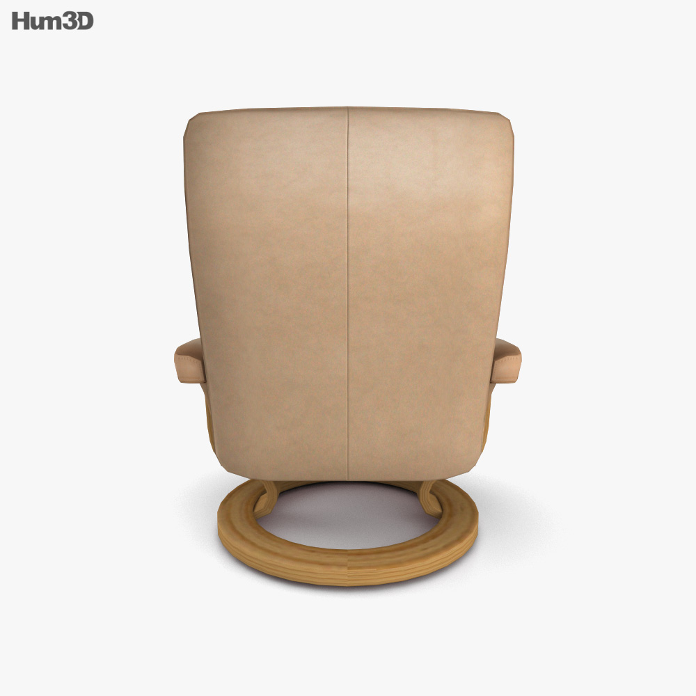 Ekornes Pacific Chair 3D model - Download Armchair on 3DModels.org