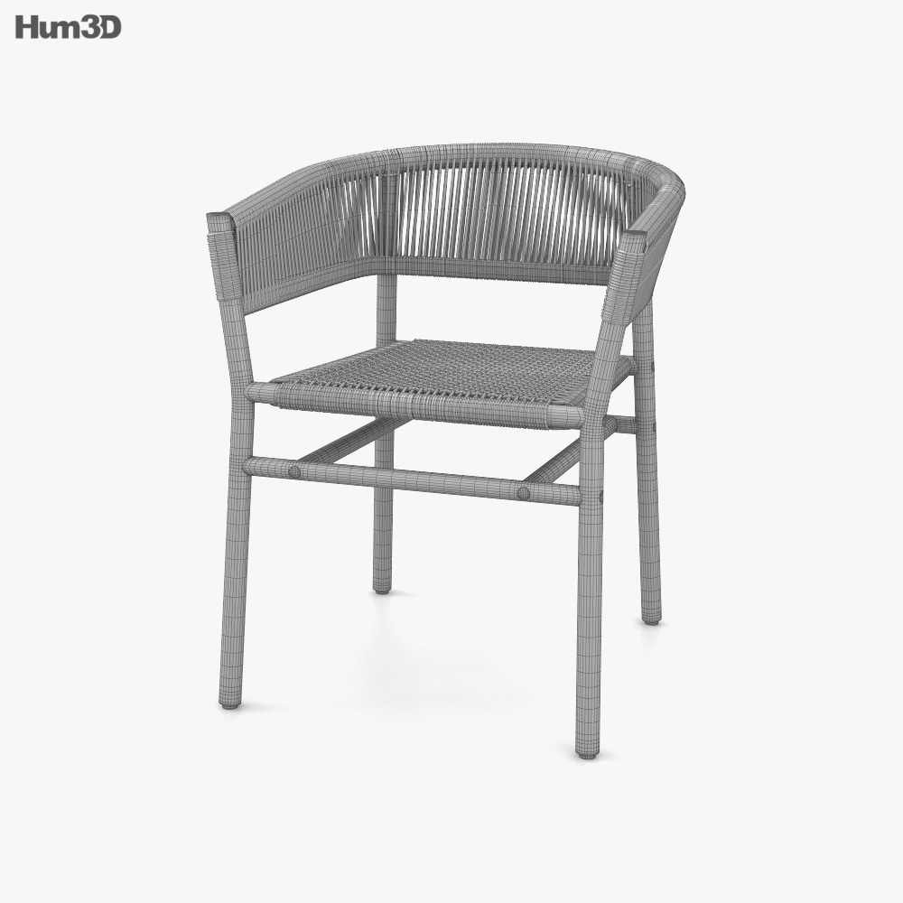 Ethimo Kilt Chair 3D model - Download Chair on 3DModels.org