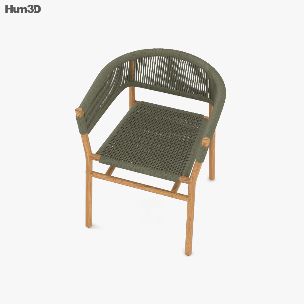 Ethimo Kilt Chair 3D model - Download Chair on 3DModels.org