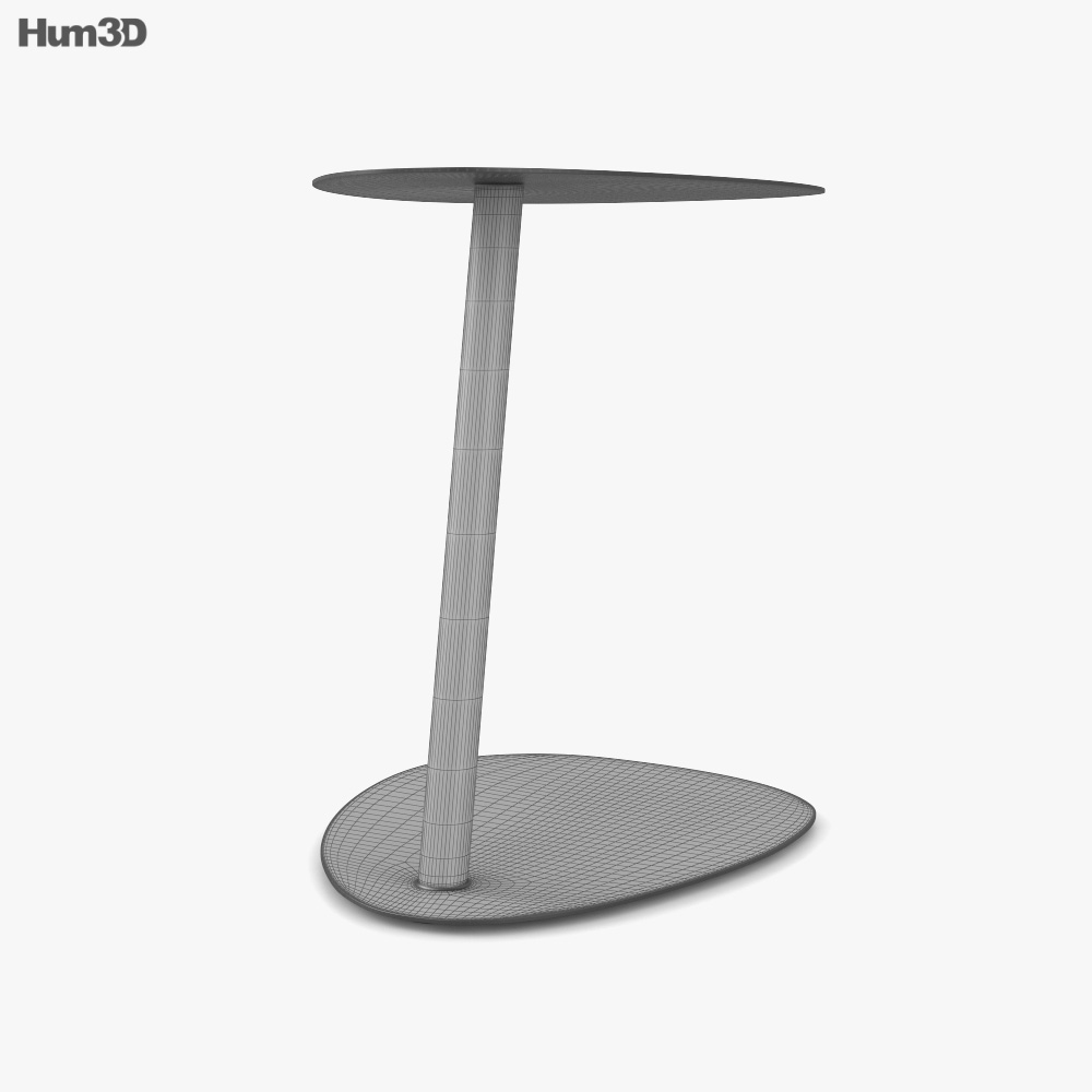 Mesa Auxiliar Ethimo Smart Con Tablero Oval Modelo 3D - Descargar Mesa ...