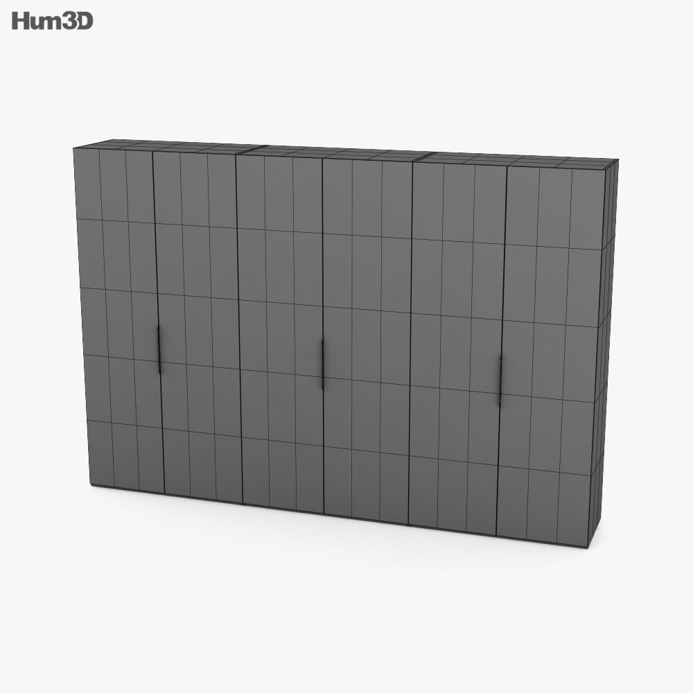 Flou Guardaroba Wardrobe 3D model - Download Wardrobe on 3DModels.org