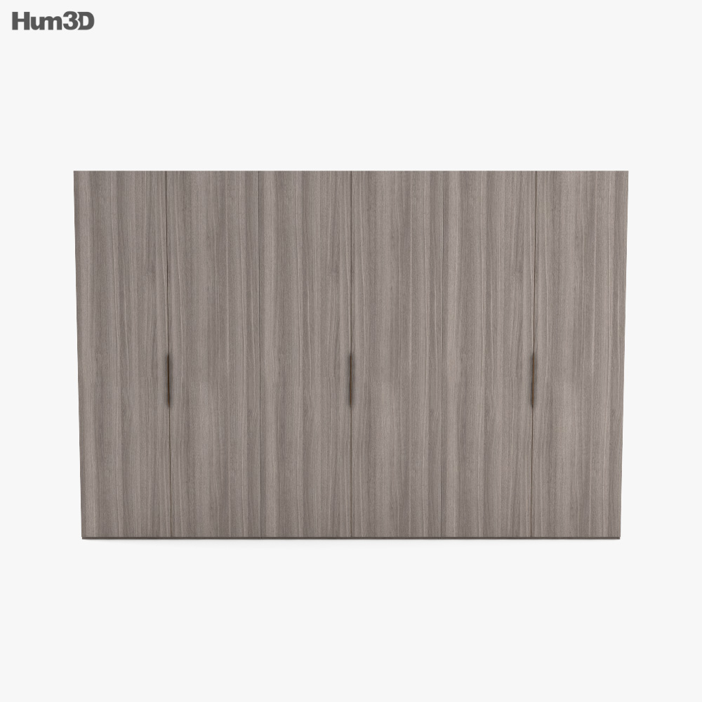 Flou Guardaroba Wardrobe 3D model - Download Wardrobe on 3DModels.org