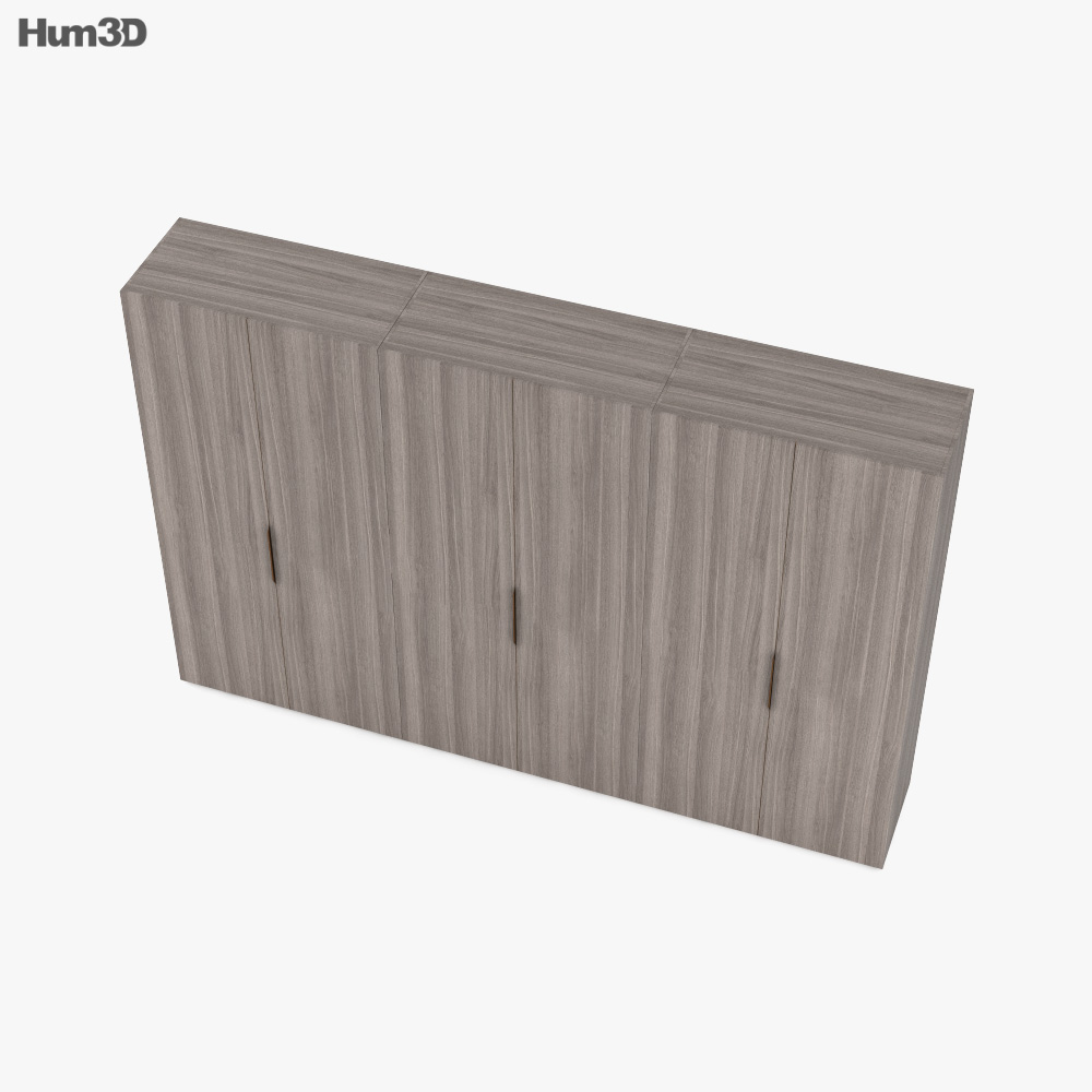 Flou Guardaroba Wardrobe 3D model - Download Wardrobe on 3DModels.org