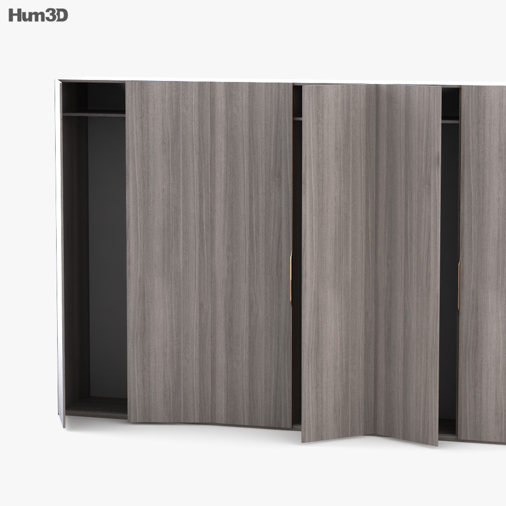 Flou Guardaroba Wardrobe 3D model - Download Wardrobe on 3DModels.org