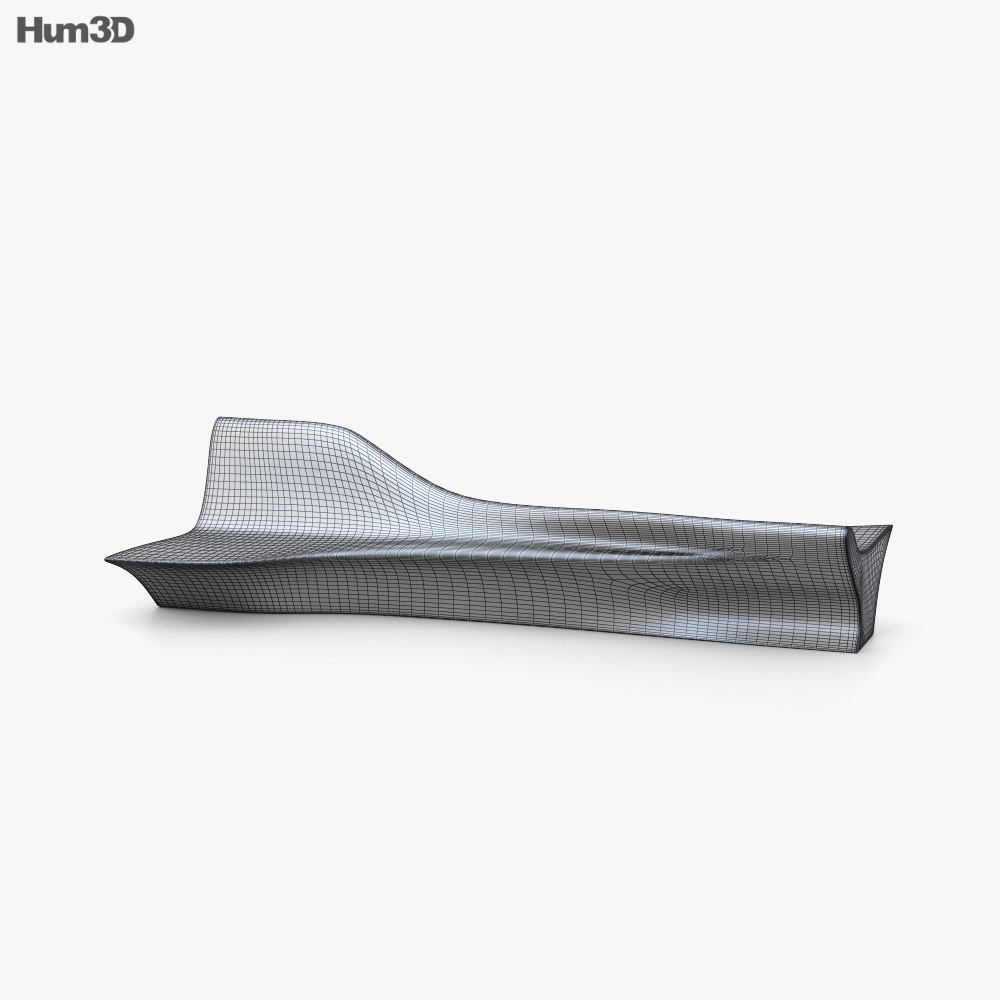 Zaha Hadid Bench 3D model - Download Bench on 3DModels.org