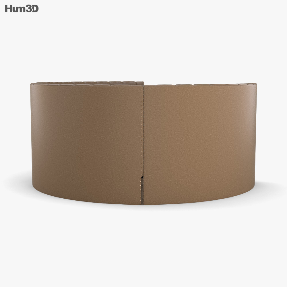 Round Booth Restaurant Seating 3D model - Download Sofa on 3DModels.org