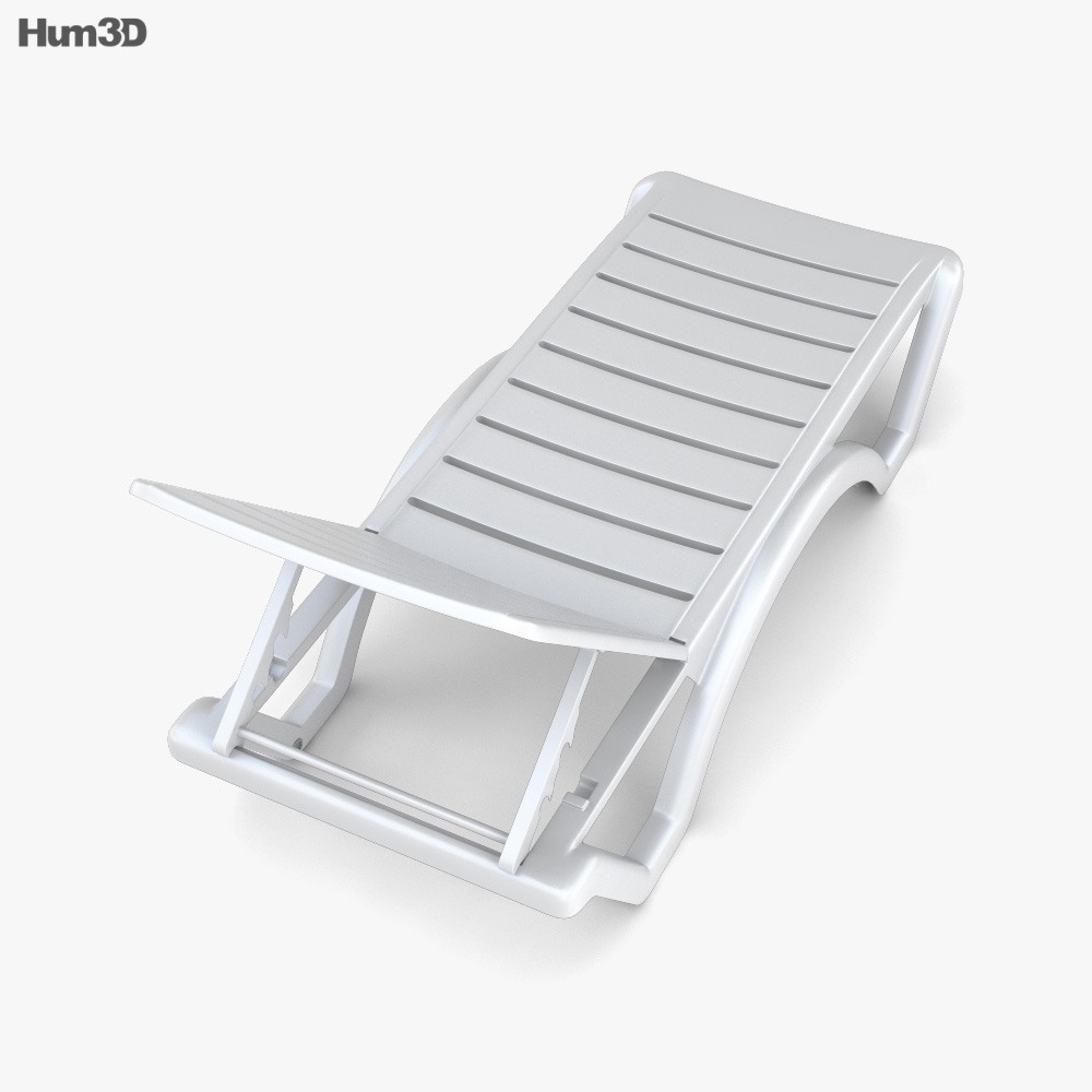 Pool Lounge chair 3D model - Download Sofa on 3DModels.org