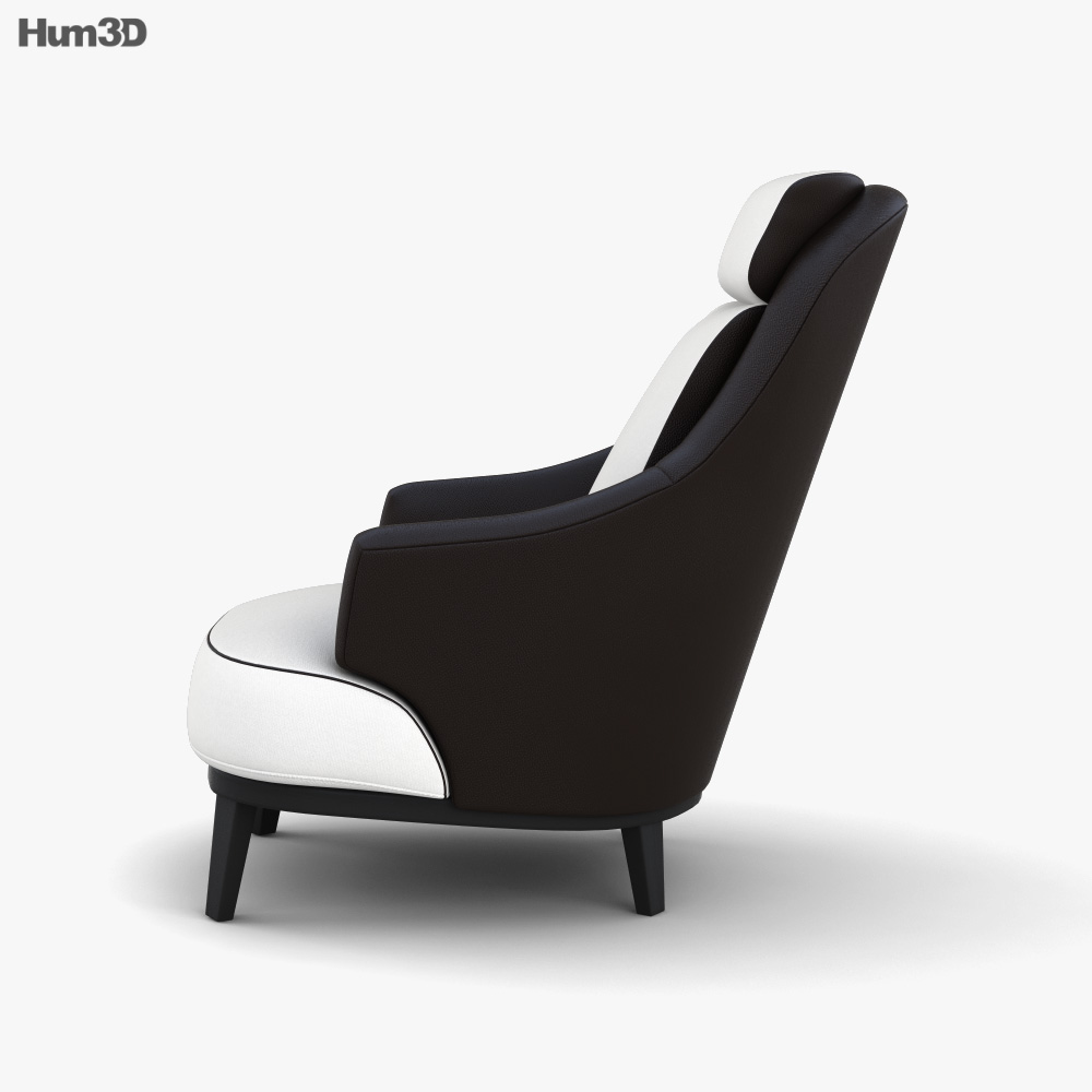 Bellini High Back Sillón Modelo 3D - Descargar Sillón on 3DModels.org
