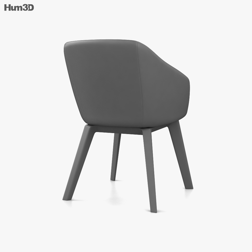 Sillón Marfa con Respaldo Redondeado Modelo 3D - Descargar Silla ...