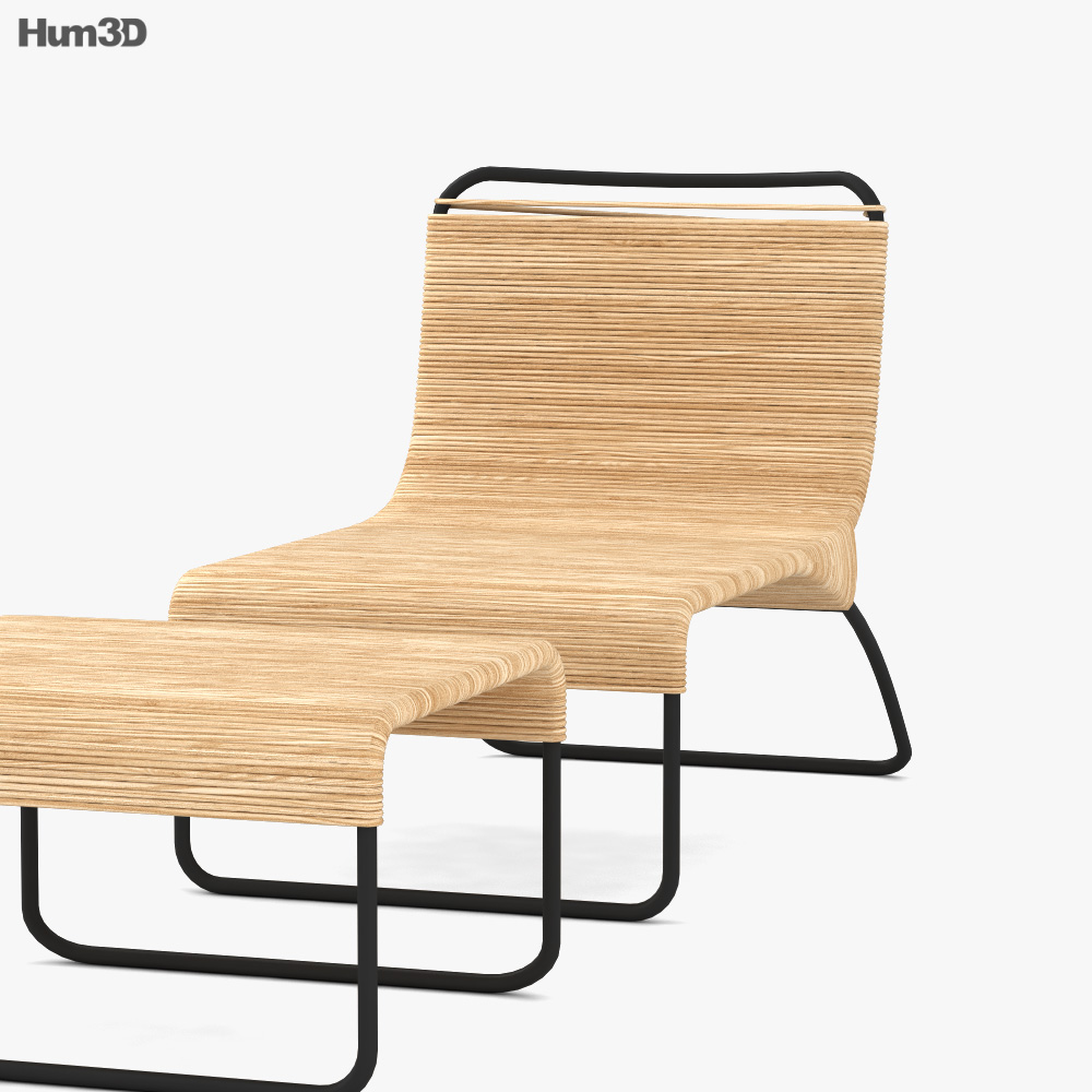 Sillón Van Keppel Taylor Green con Otomana Modelo 3D - Descargar Sillón ...