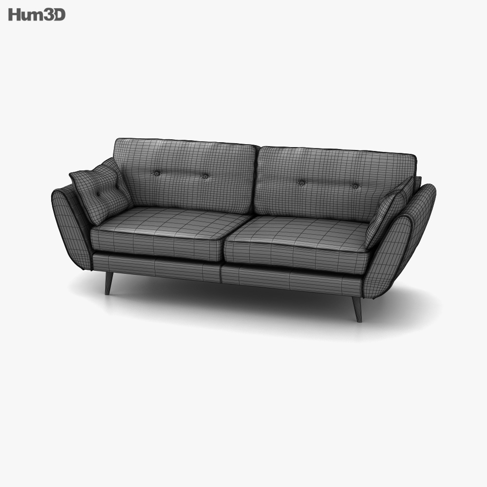 French Connection Sofa 3D model - Download Sofa on 3DModels.org