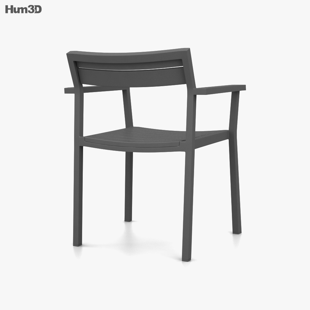 Eos Dining Armchair 3D model - Download Chair on 3DModels.org