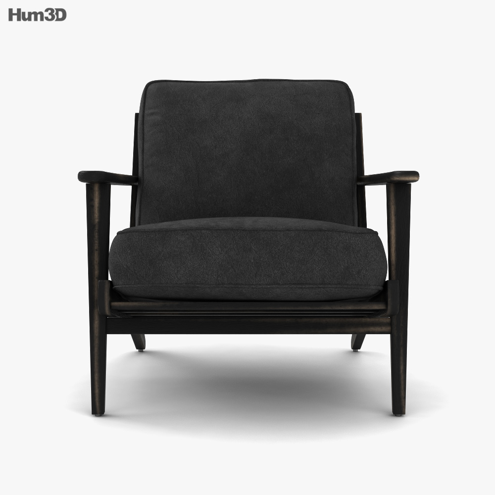 Brooks Leather Lounge chair 3D model - Download Armchair on 3DModels.org
