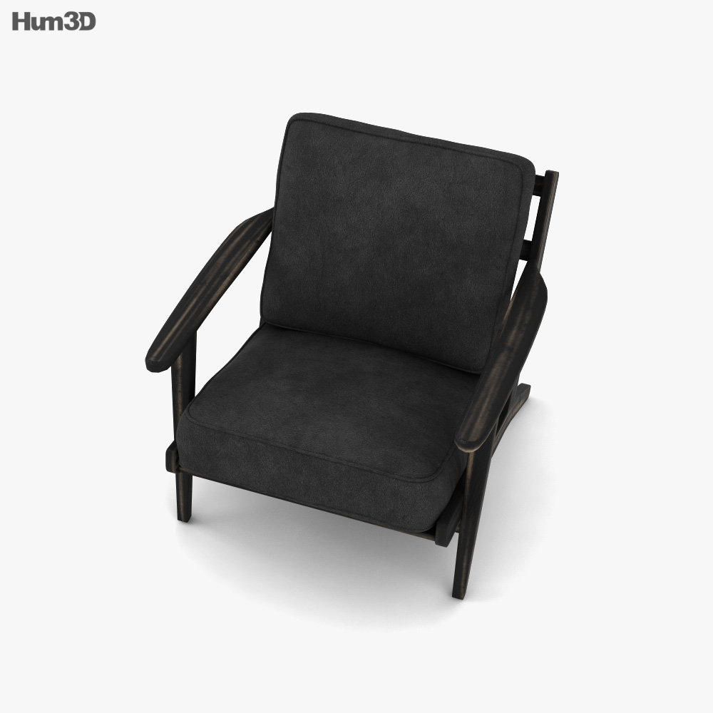 Brooks Leather Lounge chair 3D model - Download Armchair on 3DModels.org