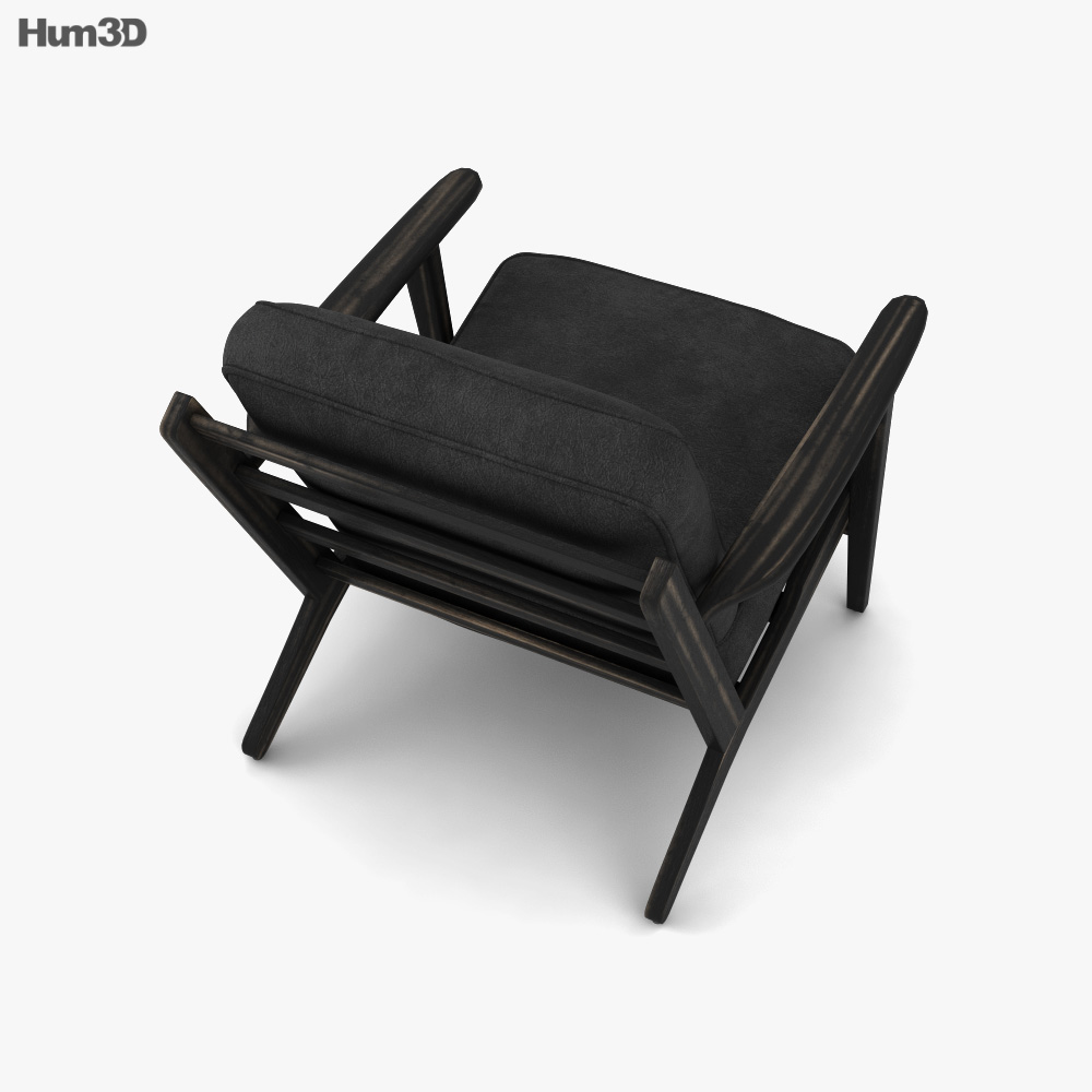 Brooks Leather Lounge chair 3D model - Download Armchair on 3DModels.org