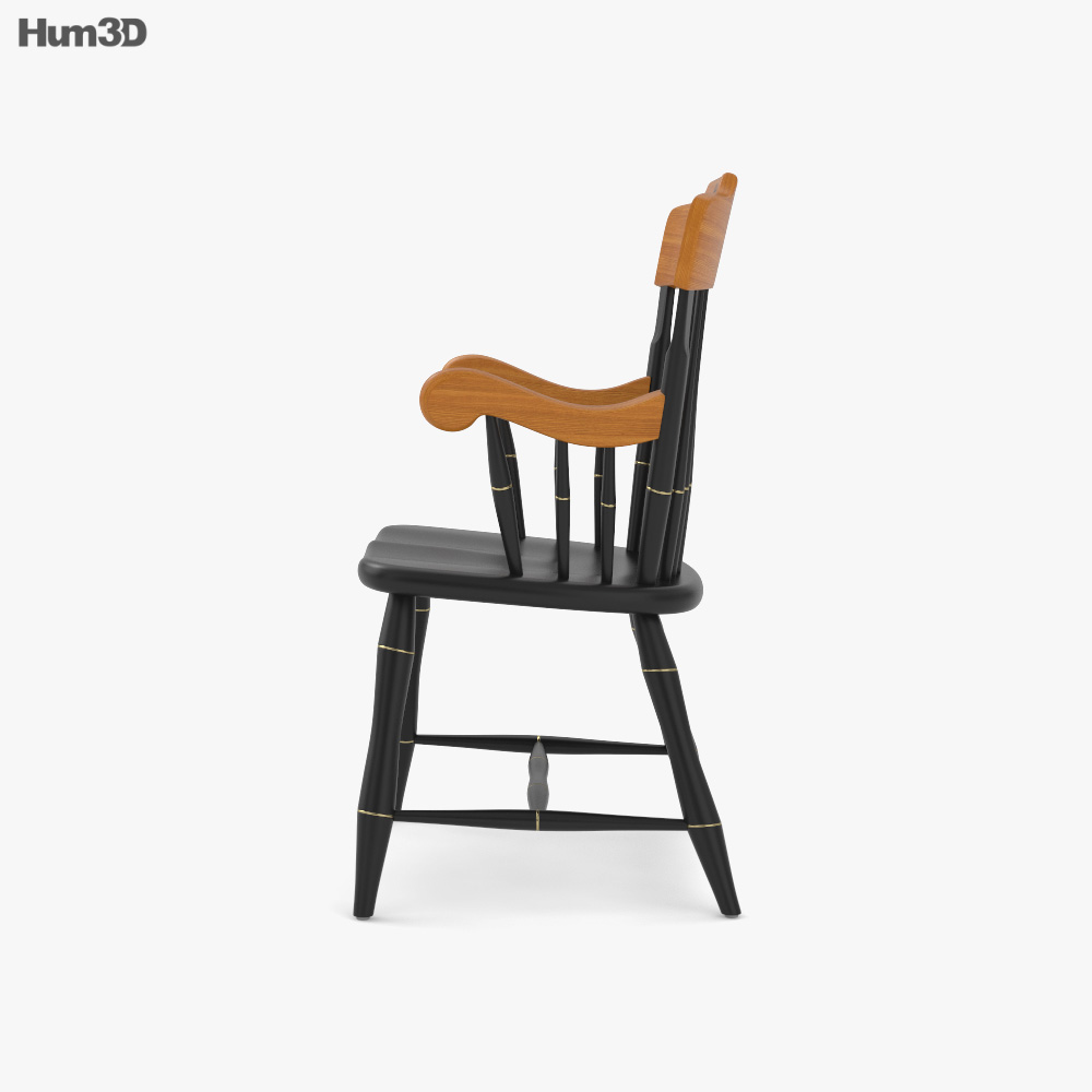 Harvard Captain Chair 3D model - Download Chair on 3DModels.org